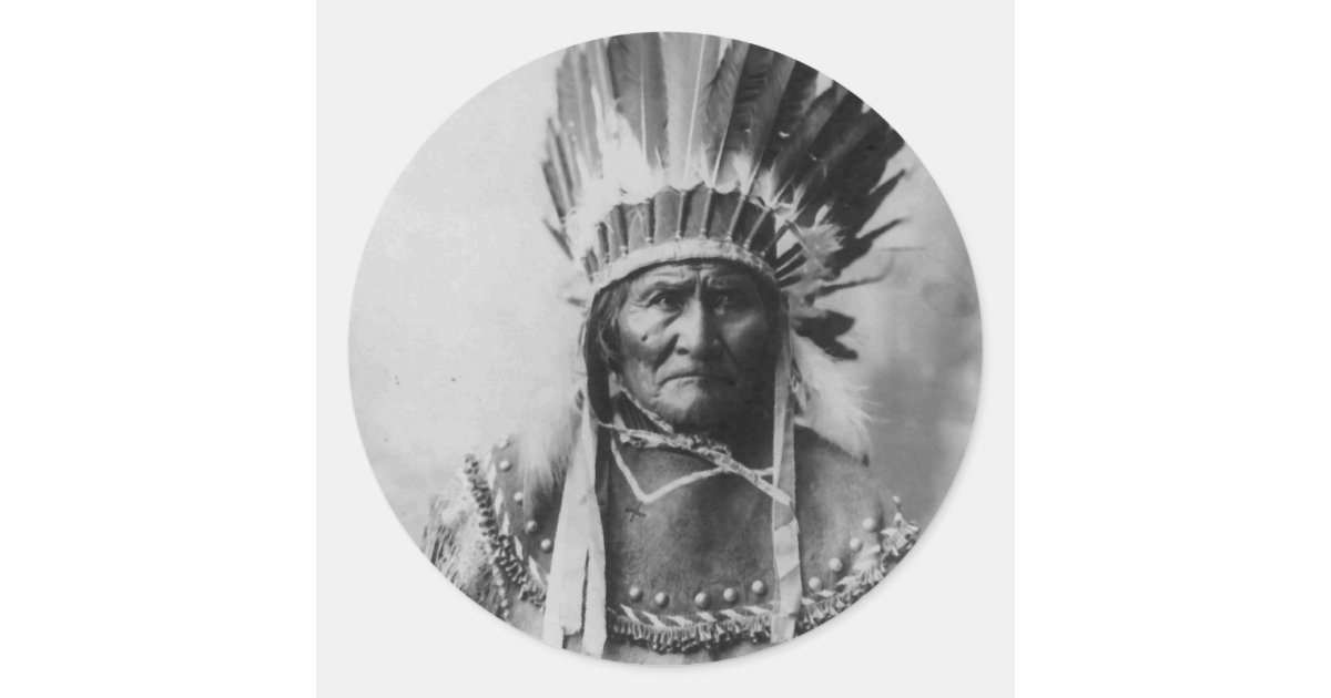 Geronimo Classic Round Sticker | Zazzle
