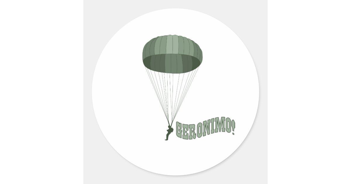 Geronimo! Classic Round Sticker | Zazzle