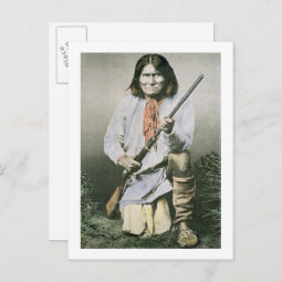 Geronimo (colored photo) postcard | Zazzle