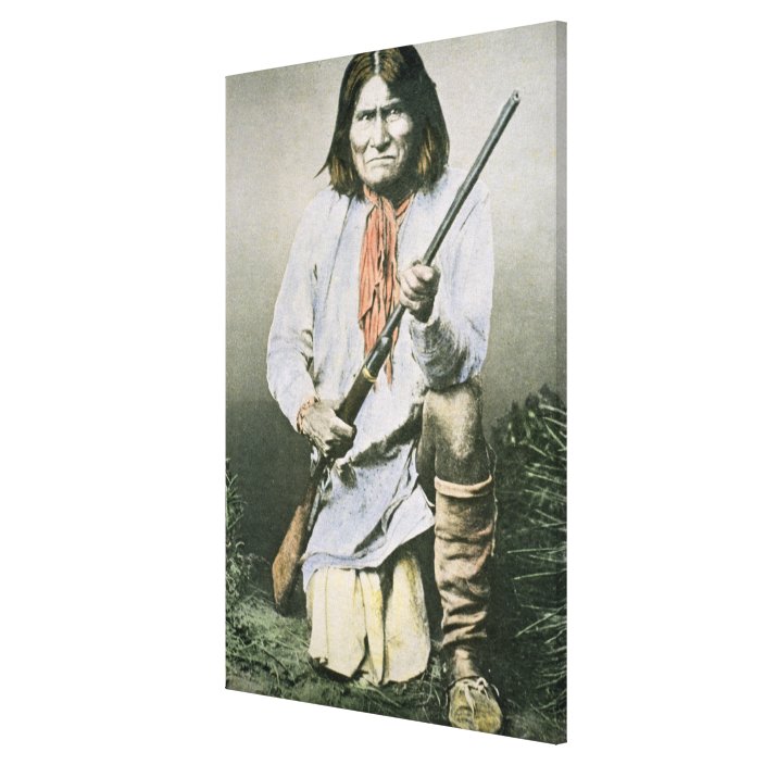 Geronimo (coloured photo) canvas print | Zazzle.com