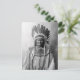 Geronimo in headdress 1907 postcard | Zazzle