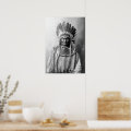 Geronimo in headdress 1907 poster | Zazzle