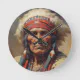 Geronimo Indian Chief Warrior Portrait Round Clock | Zazzle