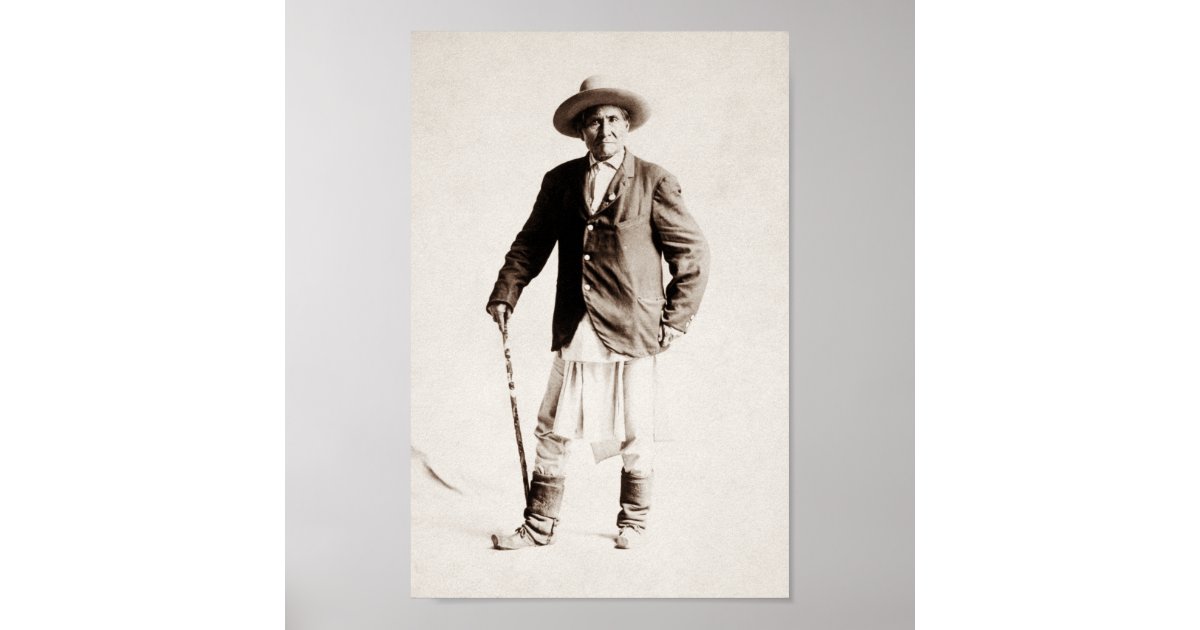 Geronimo Standing Portrait - 1904 Poster | Zazzle