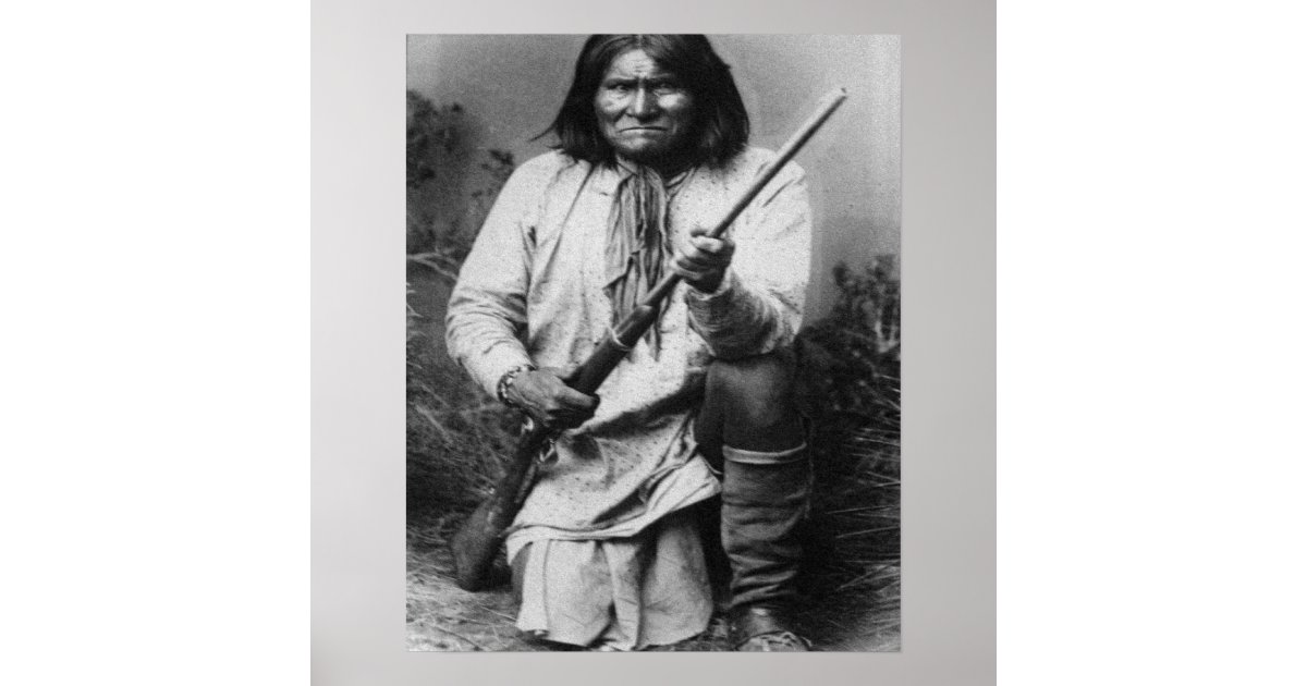 'Geronimo with Gun at the Ready' Poster | Zazzle