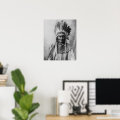 'Geronimo with Headdress' Poster | Zazzle