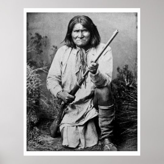 Geronimo with Rifle 1886 Poster | Zazzle.com