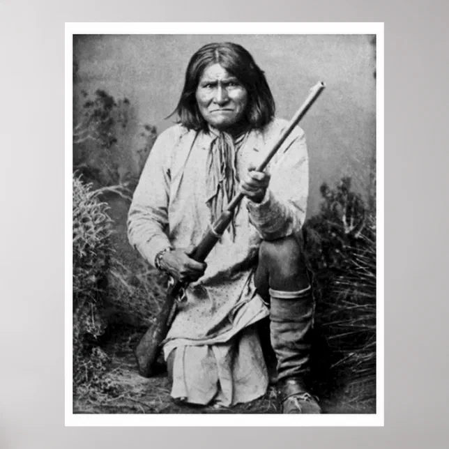 Geronimo with Rifle 1886 Poster | Zazzle