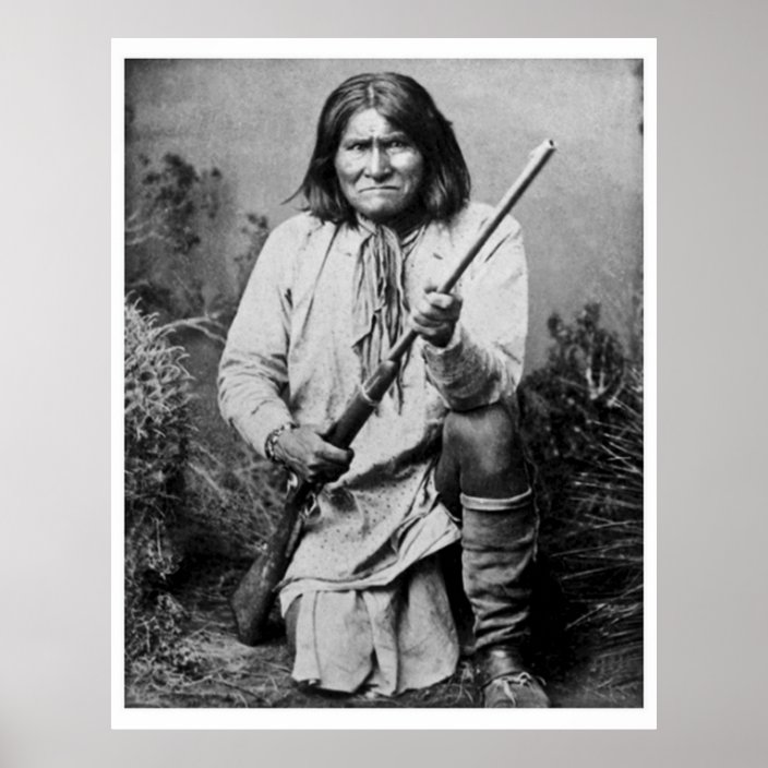 Geronimo with Rifle 1886 Poster | Zazzle.com
