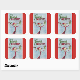 Geseende Kersfees Square Sticker | Zazzle