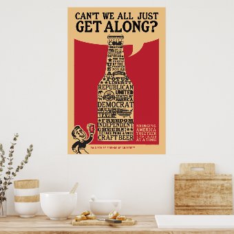 "Get Along" Political Poster | Zazzle