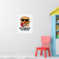 Get Bready To Rock Funny Rocker Bread Pun Poster | Zazzle