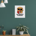 Get Bready To Rock Funny Rocker Bread Pun Poster | Zazzle