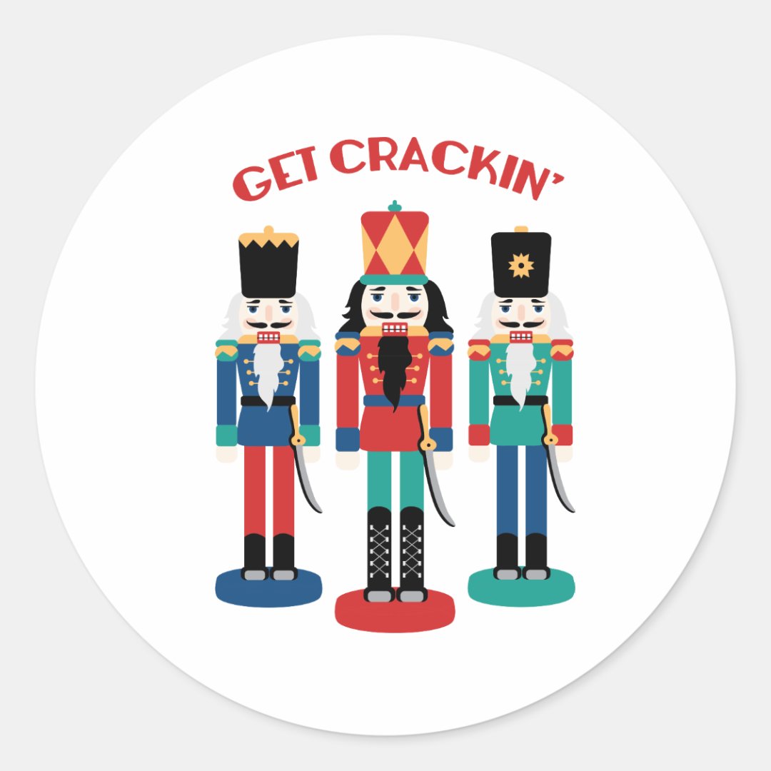 Get Crackin' Classic Round Sticker | Zazzle