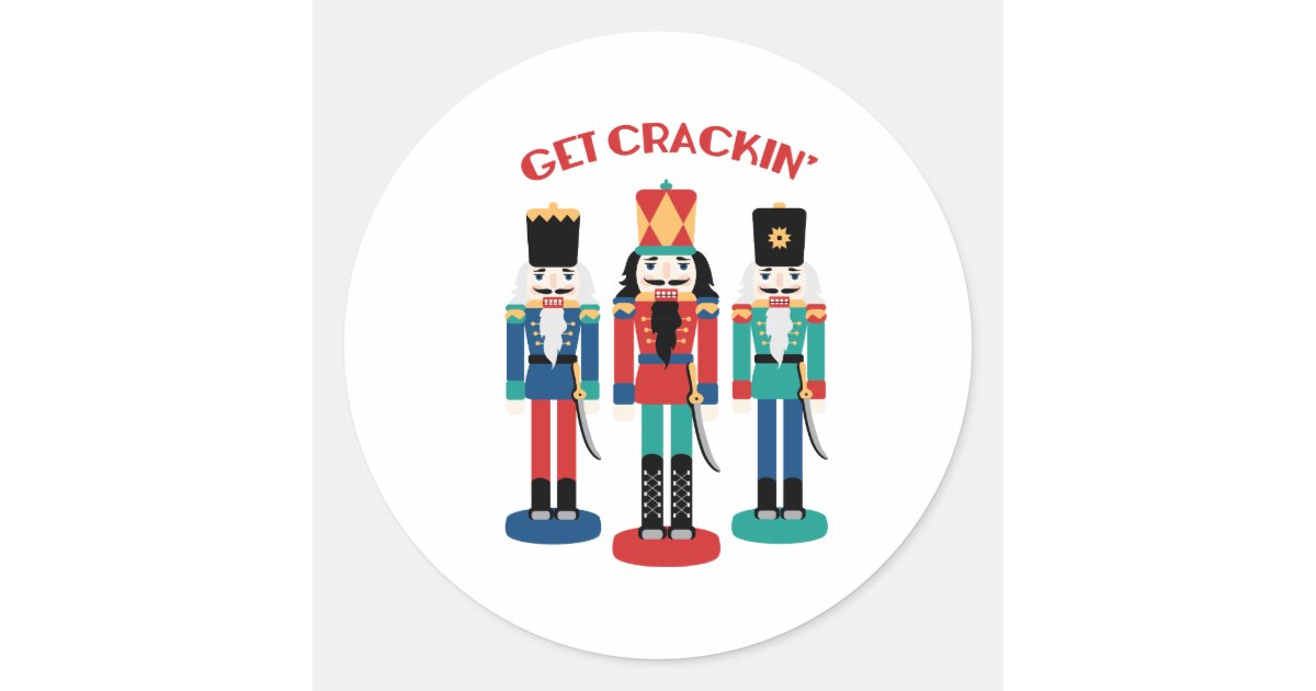 Get Crackin' Classic Round Sticker | Zazzle
