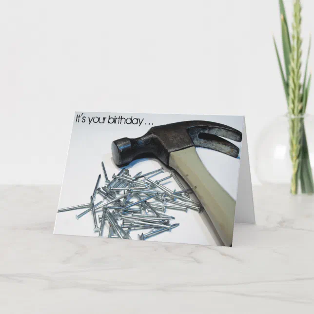 Get Hammered birthday card | Zazzle