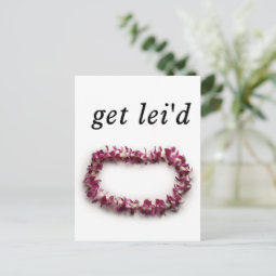 Get Lei'd Greeting Card | Zazzle