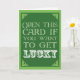 Get Lucky - Funny St. Patrick's Day Card | Zazzle