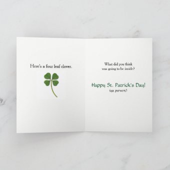 Get Lucky - Funny St. Patrick's Day Card | Zazzle