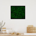 Get out more - Binary Code poster | Zazzle