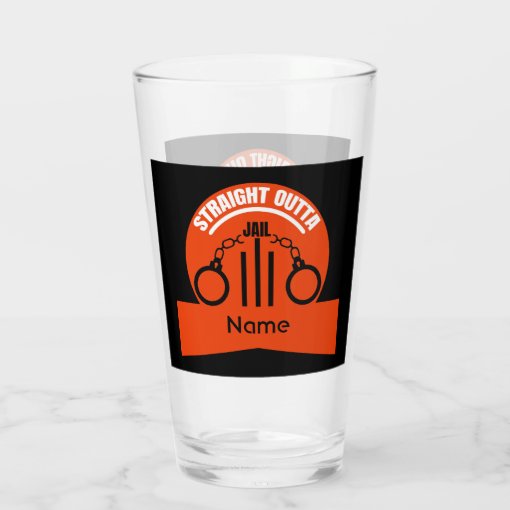 Get Out Of Jail Prison Release Gift Glass | Zazzle