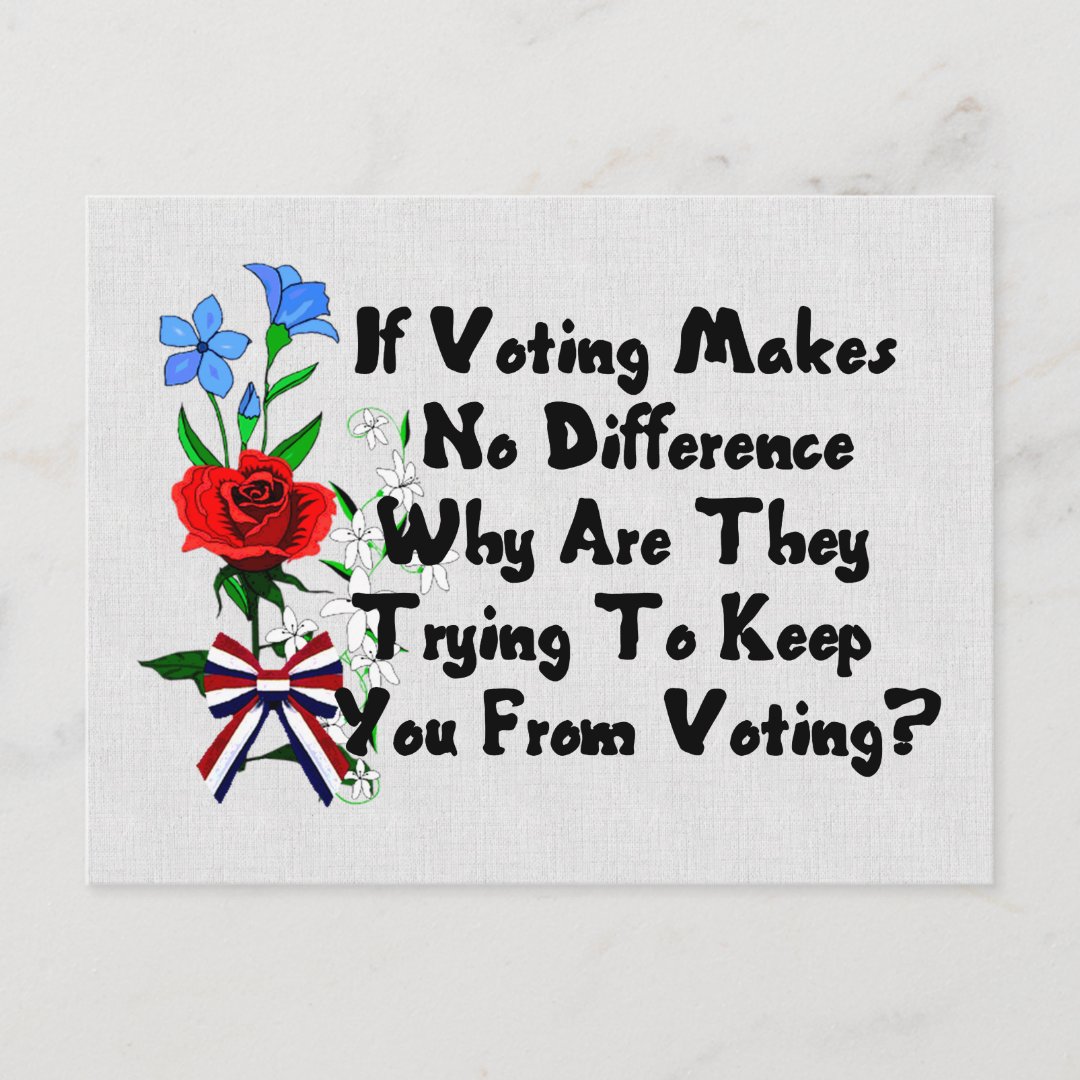 GET OUT THE VOTE POSTCARD | Zazzle