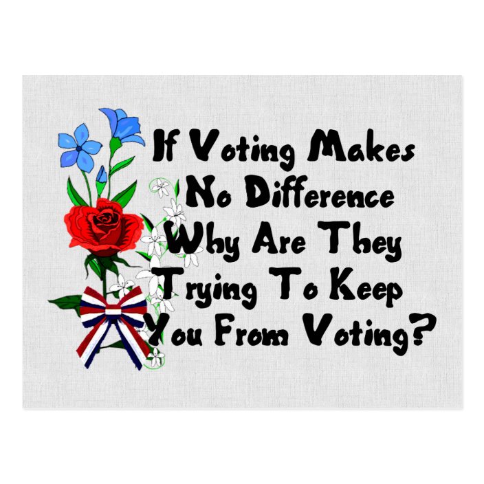 GET OUT THE VOTE POSTCARD | Zazzle.com