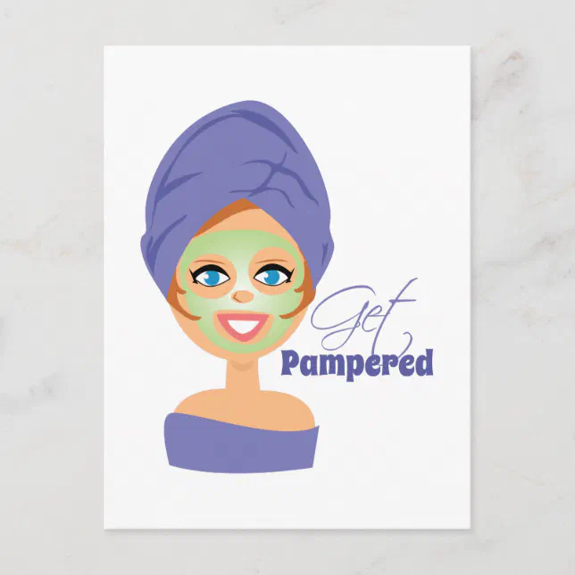 Get Pampered Postcard | Zazzle