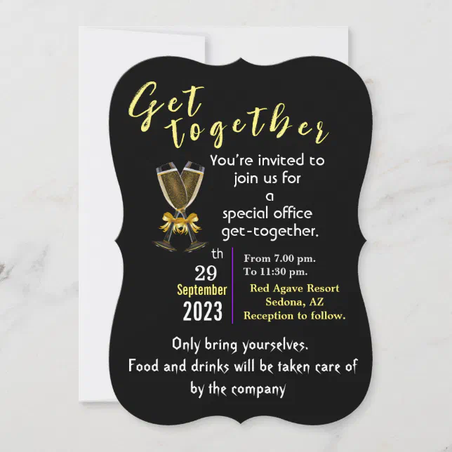 Get together invitation | Zazzle