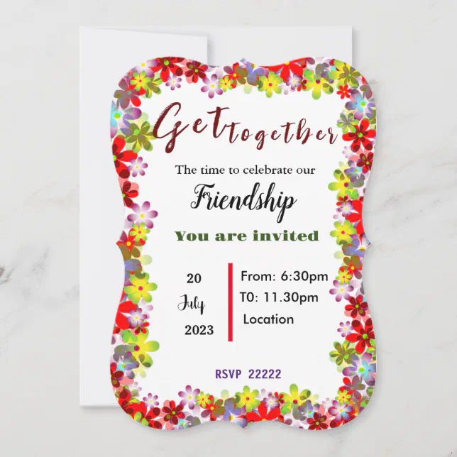 Get together Invitation | Zazzle