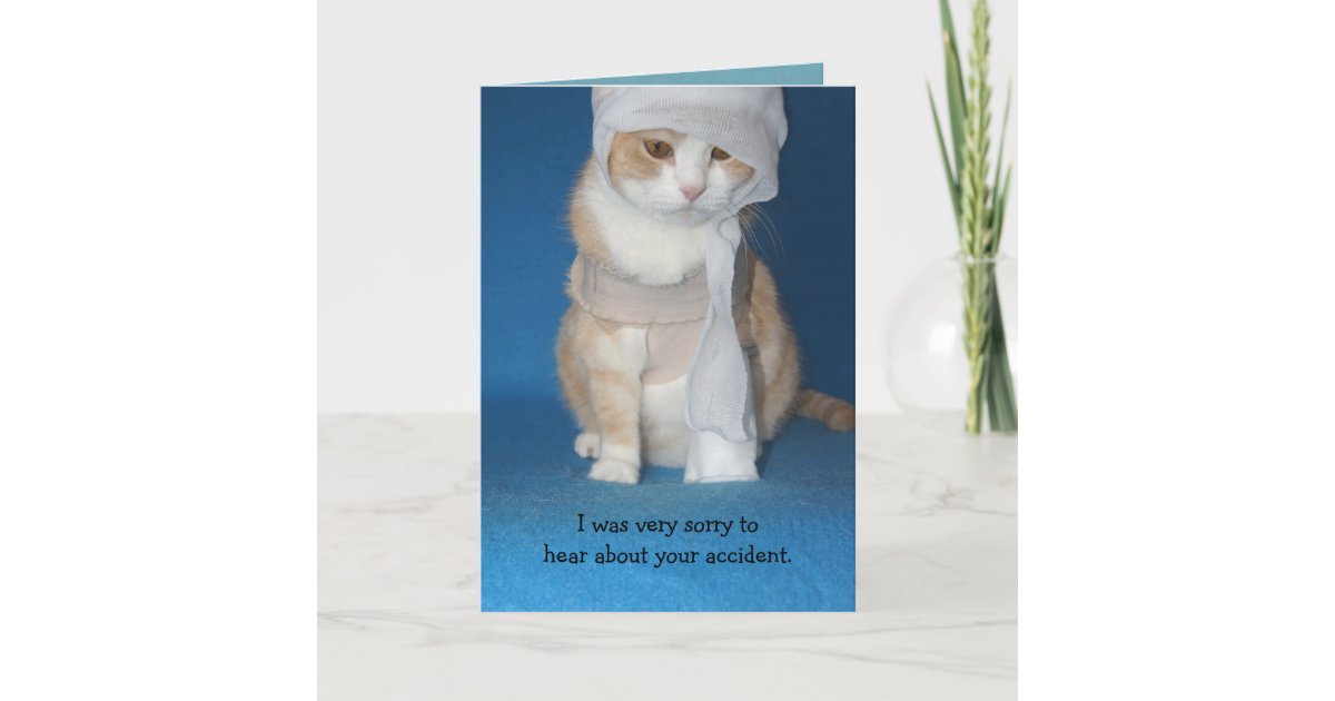 Get Well Accident/Broken Arm Card | Zazzle