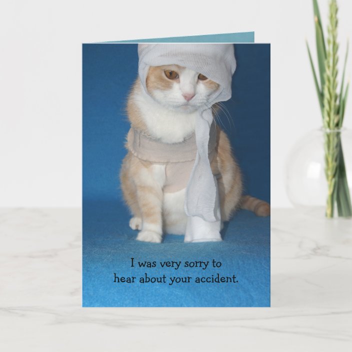 Get Well Accident/Broken Arm Card | Zazzle.com