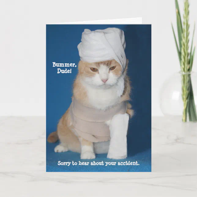 Get Well Accident/Broken Arm Card | Zazzle
