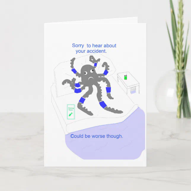 Get well after accident card | Zazzle