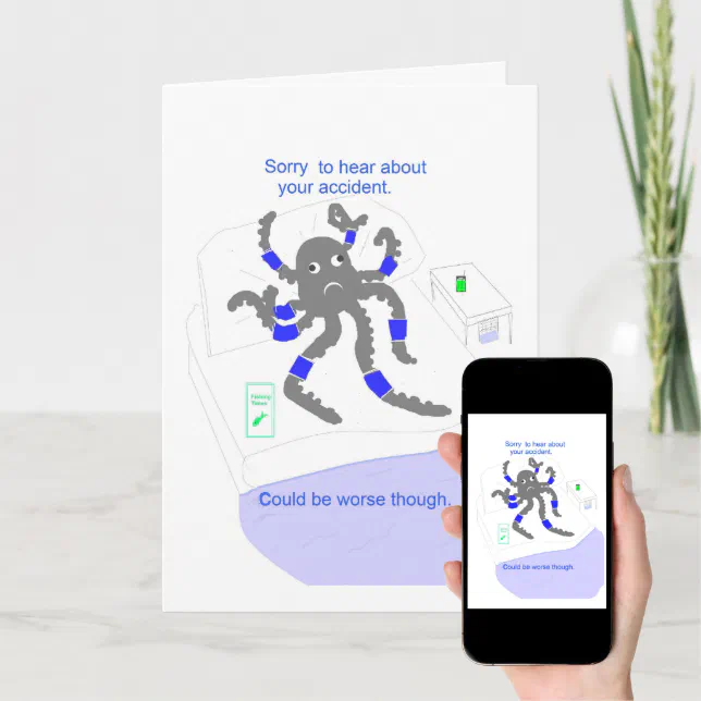 Get well after accident card | Zazzle