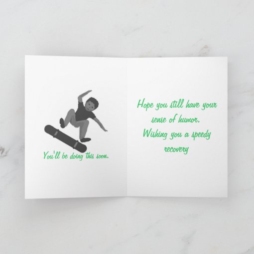 Get well after accident card | Zazzle