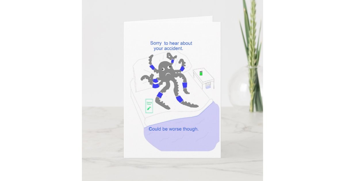 Get well after accident card | Zazzle