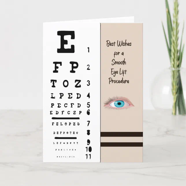 Get Well Card for Eye Lift Surgery | Zazzle