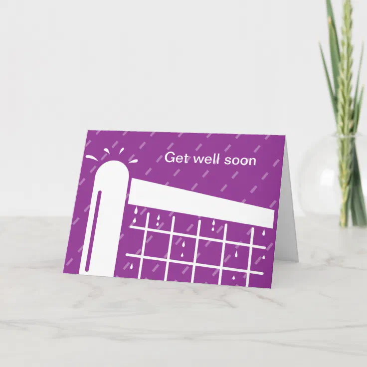 Get well card for tennis players | Zazzle