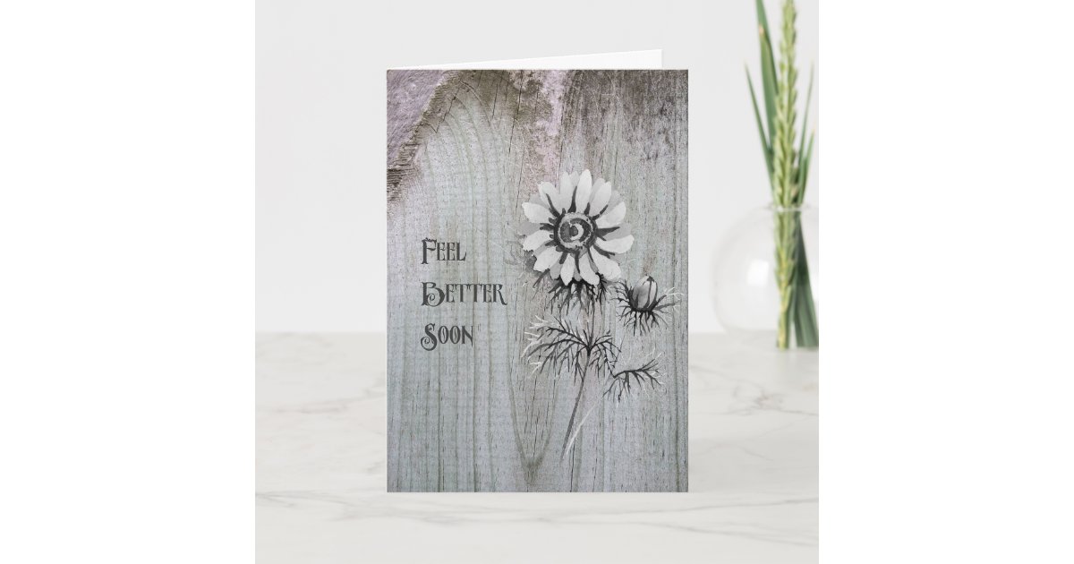 Get Well Card from Back Surgery Black & White | Zazzle