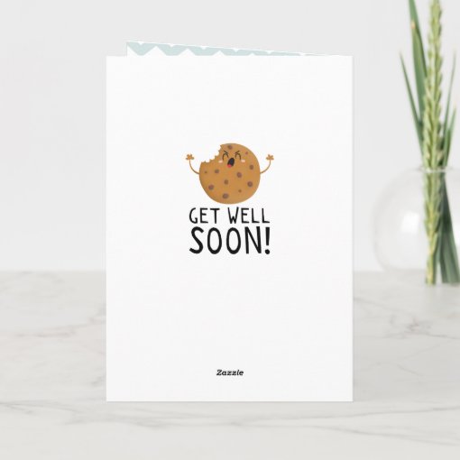 Get well card one though cookie child funny | Zazzle