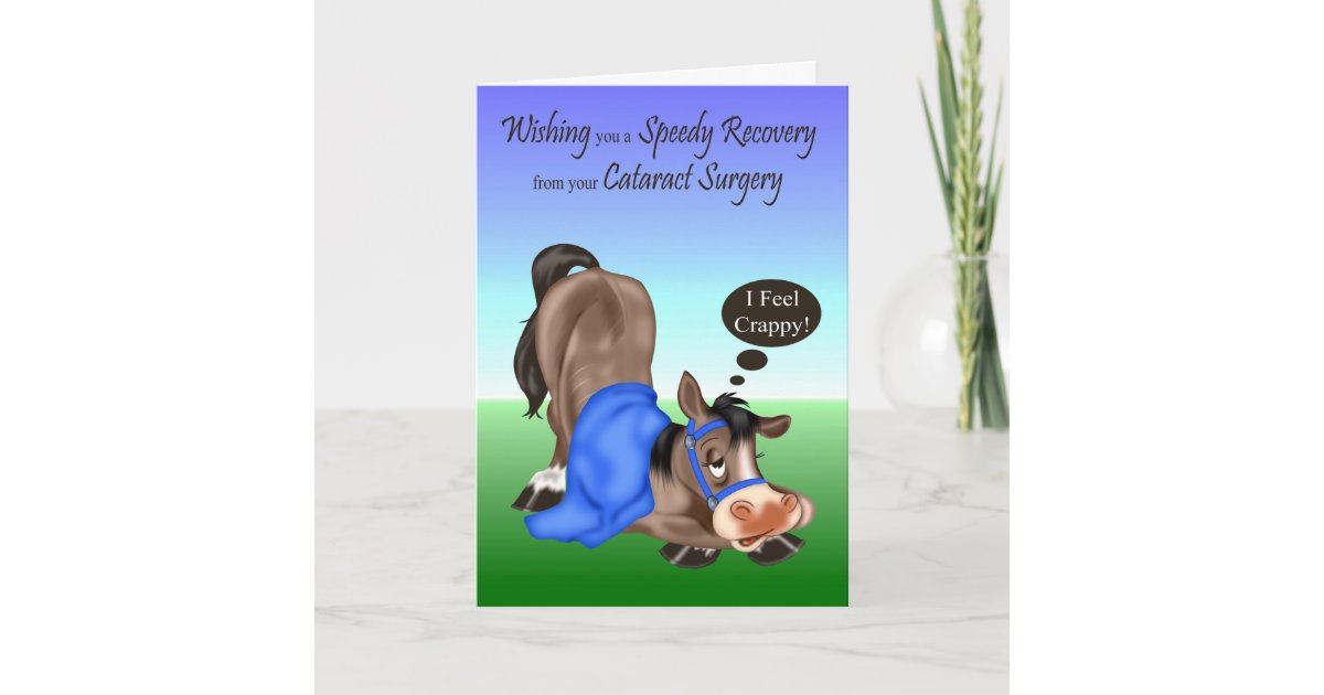 Get Well, Cataract Surgery greeting card | Zazzle