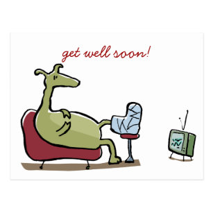 Broken Leg Get Well Cards - Well Wishes Cards | Zazzle