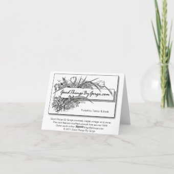 Get Well - Cute Yorkshire Terrier - Yorkie - Book Card | Zazzle