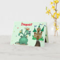 "Get Well" Dragon and Castle Card | Zazzle