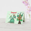 "Get Well" Dragon and Castle Card | Zazzle