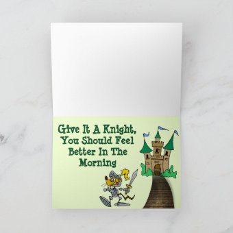 "Get Well" Dragon and Castle Card | Zazzle
