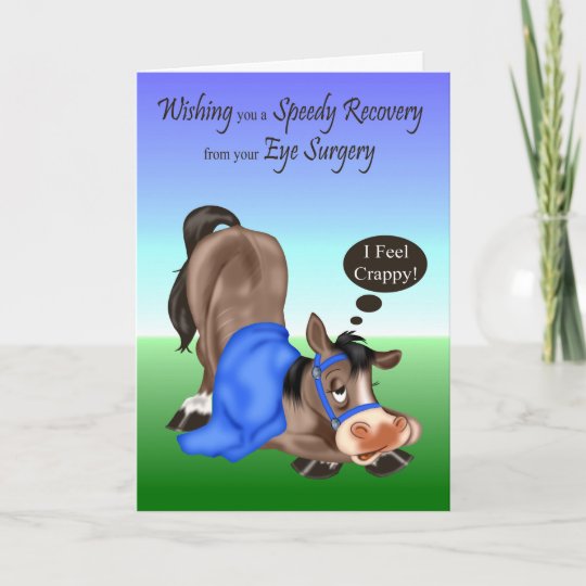 Get Well, Eye Surgery Greeting Card | Zazzle.com