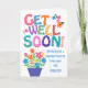 Get Well Eye Surgery with Bright Flowers Card | Zazzle
