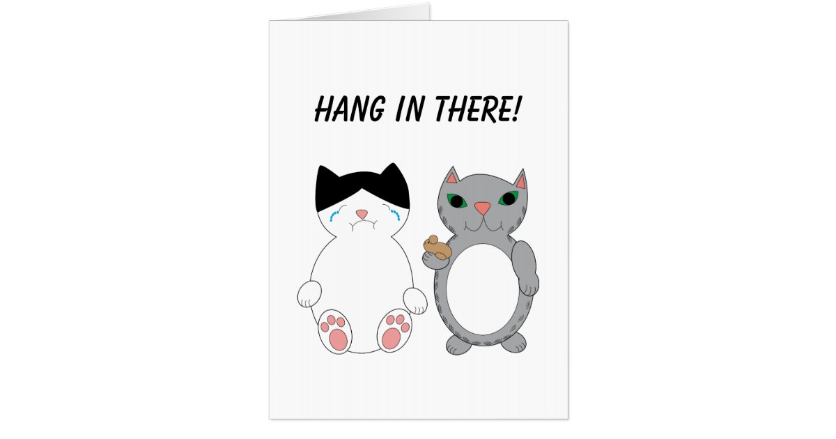 Get Well Feel Better Cute Cats Personalize Card | Zazzle